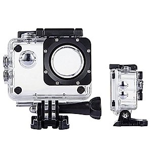 TEKCAM Action Camera Waterproof Case Underwater Protective Housing Case Compatible with AKASO EK7000/REMALI CaptureCam/Apexcam/Vemont/HLS/Jadfezy/AWOLFANG GA300 Action Camera