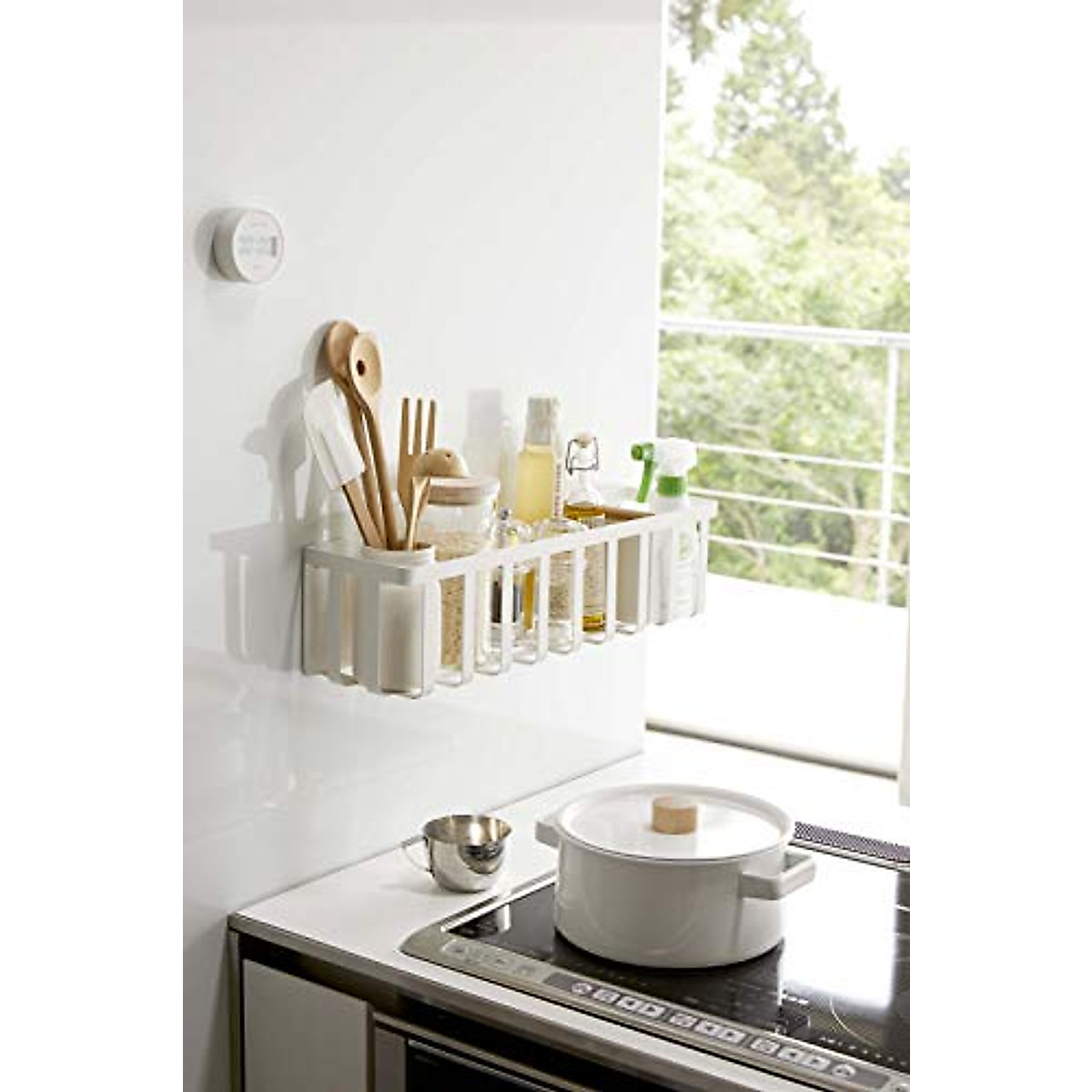 YAMAZAKI home Storage Basket, White