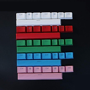 8 Keys PBT Backlit Translucent Keycap Doubleshot OEM Profile for Corsair Strtafe K70 RGB K65 k68 K95 Platinum G710 Gaming Mechanical Keyboards (Black)