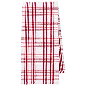 KAF Home Pantry Kitchen Holiday Dish Towel Set of 4, 100-Percent Cotton, 18 x 28-inch (Vintage Red Christmas Truck)