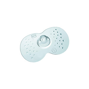 MAM Breastfeeding Nipple Shields with Sterilizing Storage Case, Nipple Shields for Nursing Newborn, Size 1 Small 17mm, 2-Count, Clear