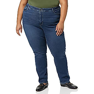 Signature by Levi Strauss & Co. Gold Women's Size Curvy Totally Shaping Straight Jeans (Available in Plus Size), (New) Jackson Square, 18 Regular