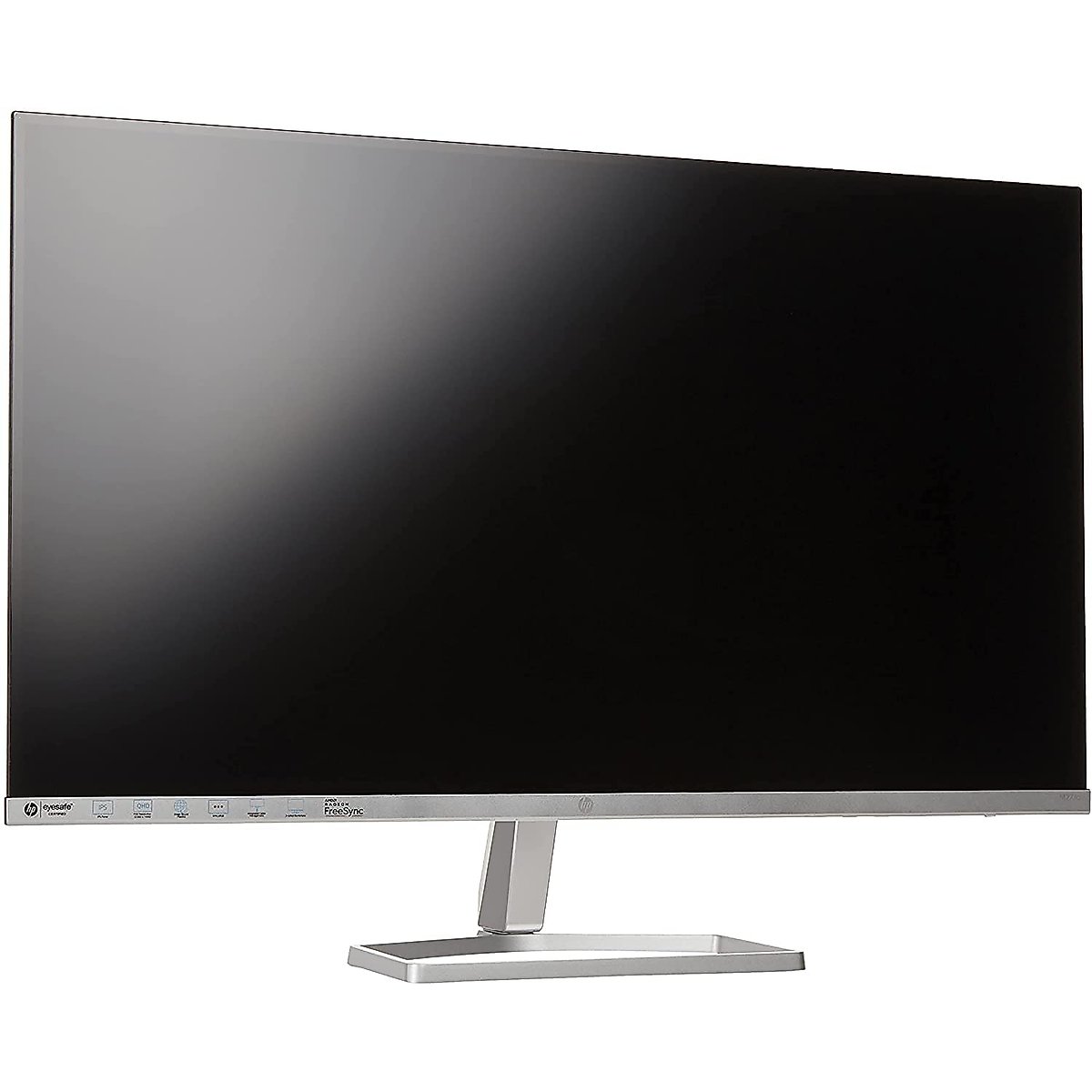 HP M27fq QHD Monitor - 2H4B5AA#ABA - Computer Monitor with 27-inch IPS Display (1440p) - Black Color - Eye-Safe - AMD Freesync Technology - HDMI & VGA - Tilt Adjustment + HDMI Cable