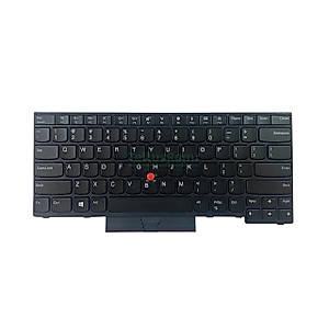 TellusRem Replacement Lenovo T480s Regular Black - US Non-Backlit Keyboard for Lenovo Thinkpad T480s, T490, E490, L480, L490, L380, L390, L380 Yoga, L390 Yoga, E490, E480