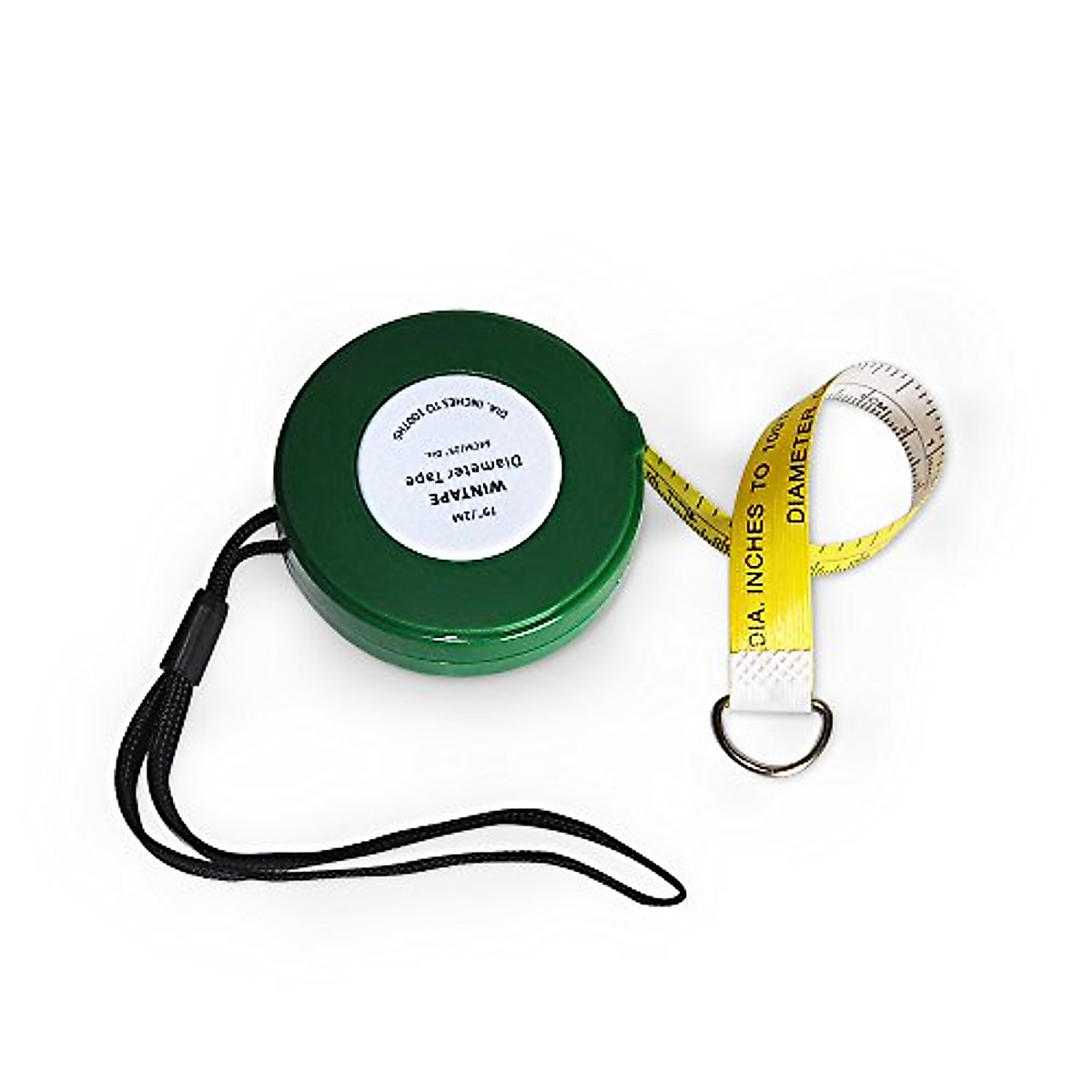 WIN TAPE Cm and Inches to 100ths Executive Diameter Pi Engineer's Tape Measure (Green)