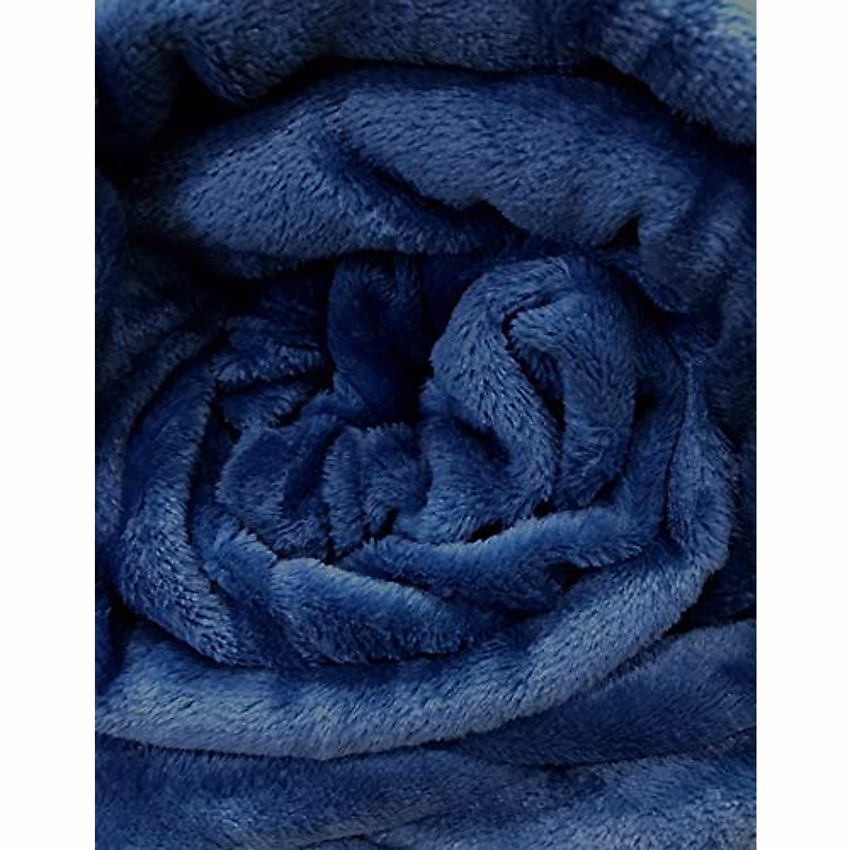 Home Must Haves Ultra Soft Lightweight Fleece Microfiber Full Size Warm Cozy Plush Premium Bed Throw Blanket, Navy Flannel