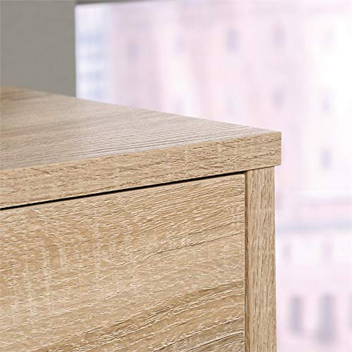 Sauder North Avenue Dresser, L: 26.61" x W: 15.83" x H: 40.08", Charter Oak Finish