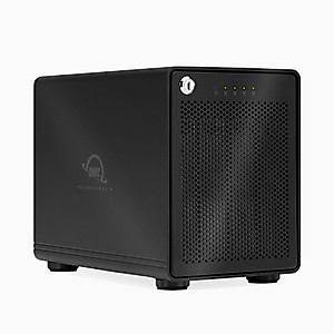 OWC ThunderBay 4 RAID 5 with Dual Thunderbolt 3 Ports (0GB RAID), Includes SoftRAID XT