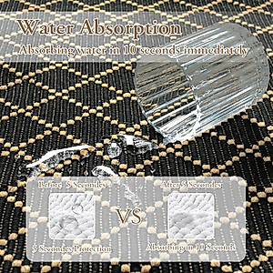 Lahome Checkered Rug, 3x5 Black Area Rug for Bedroom Washable Cotton Office Living Room Rug, Boho Checkerboard Rug Lightweight Black Carpet for Dorm Entry