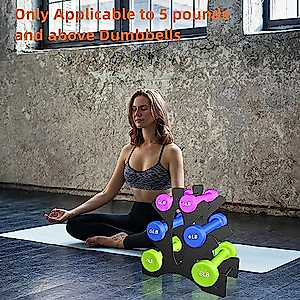 OKUGAFIT Dumbbell Rack, Weight Rack for Dumbbells, Dumbbell Rack Stand Only, Metal Weight Rack for Home Gym Exercise (without dumbbells)