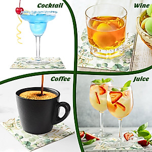 Disposable Hand Towels for Bathroom Eucalyptus Napkins Bathroom Napkins Guest Decorative Paper Hand Towels Floral Sage Green Napkins for Dinner Banquet Party Wedding Dinning Decor (120 Pcs)