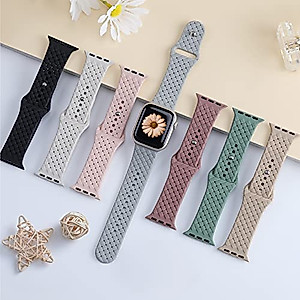 Sport Bands Compatible with Apple Watch Band 40mm 44mm 38mm 42mm 41mm 45mm 49mm Women Men,Soft Silicone Waterproof Strap Wristband for iWatch Series Ultra 8 7 6 5 4 3 2 1 SE,Black