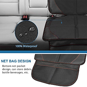 UCARE Child Car Seat Protector Waterproof Foldable Baby Seat Cover Protector for Child & Baby Cars Seats with Thickest Padding and Non Slip Backing (1)