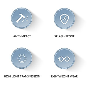 SooGree Sports Glasses,Protective Eyewear Running Glasses,Basketball Football Glasses Shock Absorption with Removable Straps and Temples