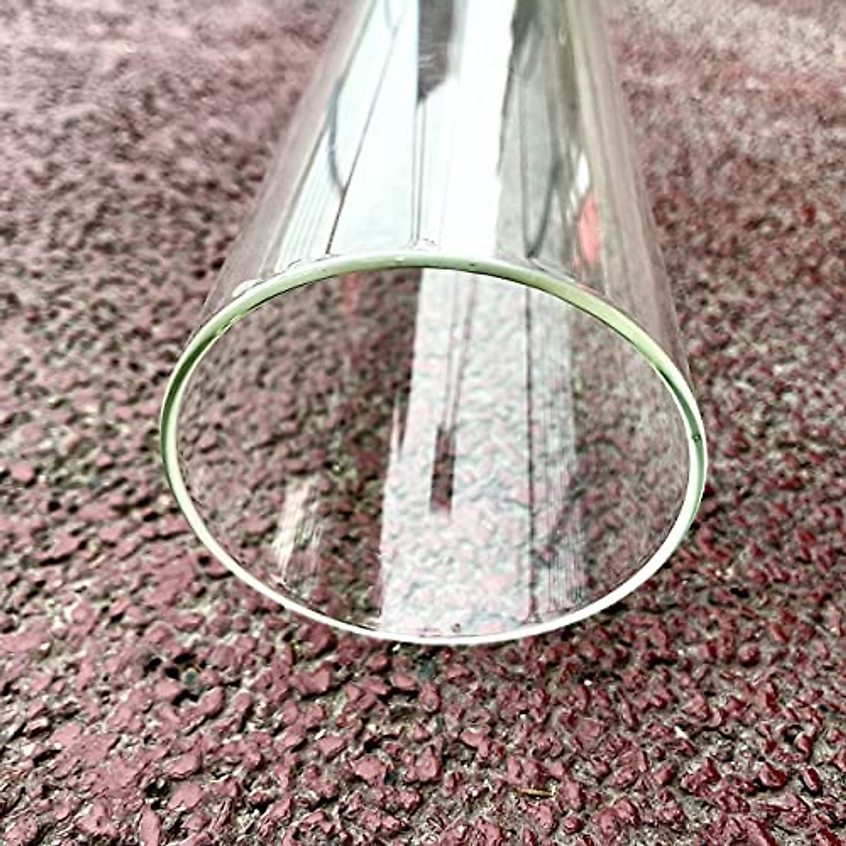 Unicoshape Patio Heater Replacement Parts - 49.5" Tall 4" Diameter - Quartz Glass Tube - Compatible with Four-Sided Pyramid Flame Outdoor Heater - with Neoprene Rubber Silicone Connecting Ring