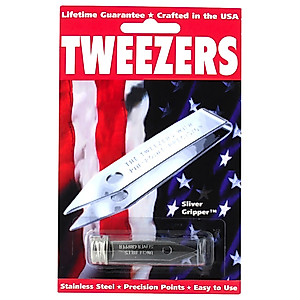 Sliver Gripper Precision Tweezers in a Recloseable Tube