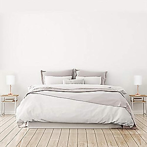 Limelights LC2002-RGD-2PK Rose Gold Stick Lamp with USB Charging Port and White Fabric Shade 2 Pack Table Desk Lamp Set