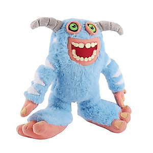 2024 New Wubbox Plush, 11 Inch Sing-ing Monsters Plush Toys, Wubbox Plush Soft Stuffed Animal Plush Figure Doll for Fans Boys and Girls, Hugging Sleeping Plush Pillow for Home Decor(Blue)