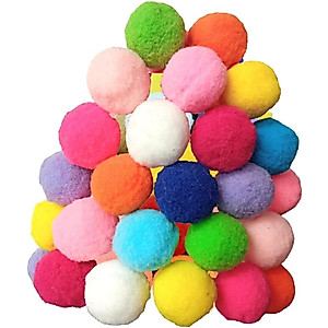 Shizhoo 31 Pcs Cat Toy Ball Launcher Gun,Cat Fetch Toy Gun Shooter, Plush Ball Shooting Gun with 30Pcs Pom Pom Balls, Funny & Fuzzy Toys Interactive for Indoor Cats (3.0 CM with Ball Gun)