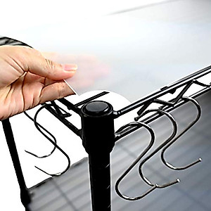 ACHub 14 x 36 Wire Shelf Liners, Set of 4 & Bonus S-Shaped Hooks, Waterproof, Heavy Duty, Translucent Plastic Liners for Wired Rack Shelving