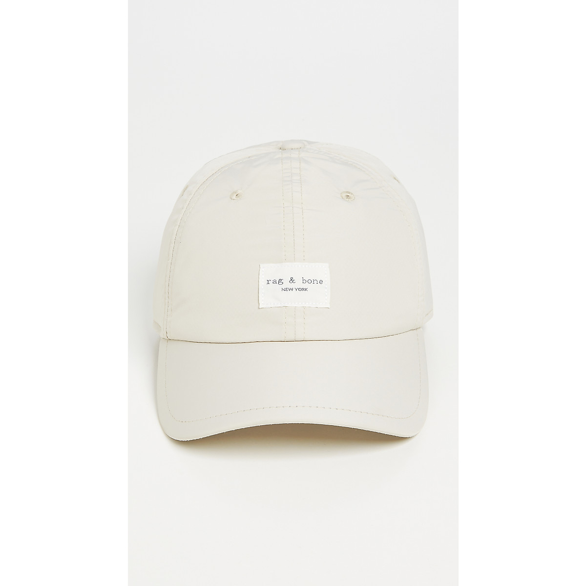 rag & bone Women's Addison Baseball Cap, Paloma, Tan, Off White, One Size