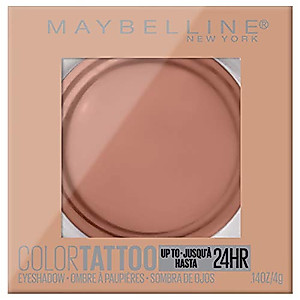 Maybelline New York Color Tattooup to 24Hr Longwear Waterproof Fade Crease Resistant Blendable Cream Eyeshadow Pots Makeup, Urbanite, 0.14 oz