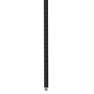 METRO 63PBL Super Erecta Steel Shelf Stationary Post, Black, 63.44 inches (4 Pack)