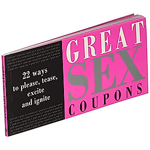 Great Sex Coupons: Romantic Love Coupons for Couples (Sexy Anniversary Gift for Husband/Wife, Boyfriend/Girlfriend, Partner)