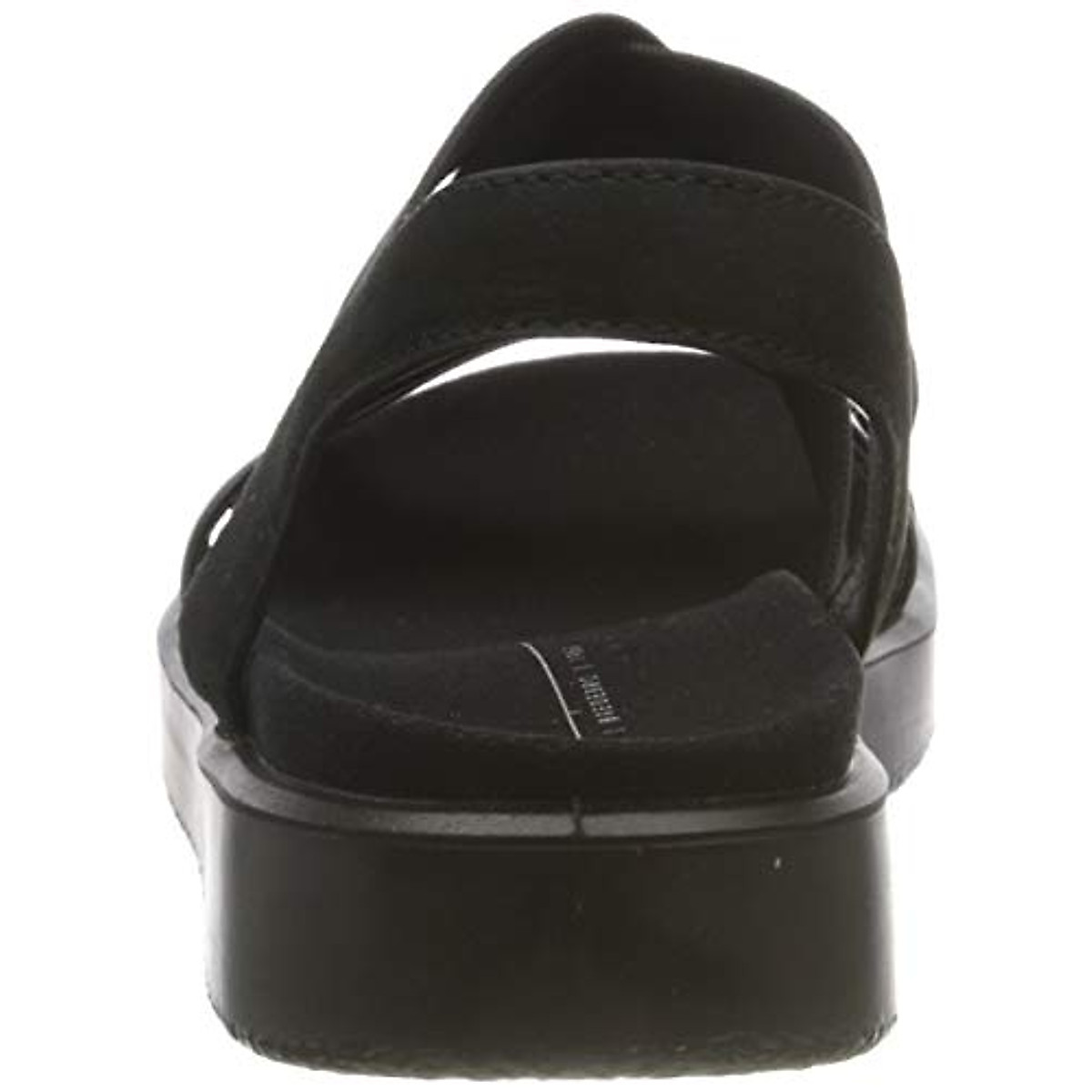 ECCO Women's Flowt Elastic Sandal, Black, 7-7. 5