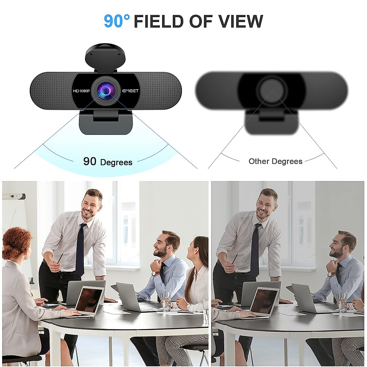 EMEET C960 Web Camera & C960Kit Webcam with Tripod