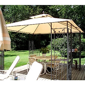 Garden Winds Leaf Gazebo Replacement Canopy Top Cover - RipLock 350