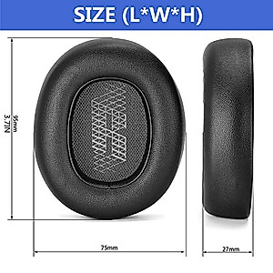 LIVE650BTNC Earpads Replacement Ear Cushions Compatible with Live 650BTNC LIVE660btnc E65BT E65BTNC Everest Elite 750NC V710 and Duet NC Wireless Over-Ear Headphones(Black)