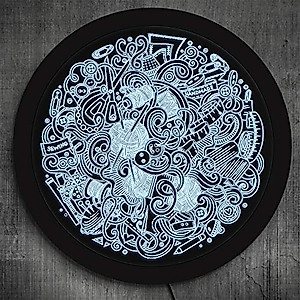 The Geeky Days Sewing Elements LED Hanging Acrylic Board Tailor Shop LED Neon Open Sign for Business Displays Quilting Club Studio LED Lighting Art Decor