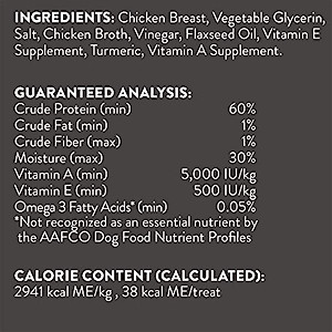 DOGSWELL Immunity & Defense, Flaxseed Oil, Turmeric, Vitamin E & A, Healthy Aging, Chicken Jerky 24 oz (842197)