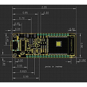 SparkFun Thing Plus - ESP32 WROOM (USB-C) - ESP32-D0WDQ6 Chip Integrated RGB Status LED Operating Voltage: 3.3V Board Dimensions: 2.3in x 1.0in x 0.5in