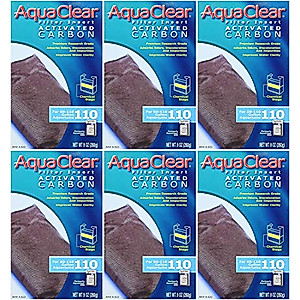 Hagen 6-Pack AquaClear 9-Ounce Activated Carbon Water Filter Insert for Aquarium