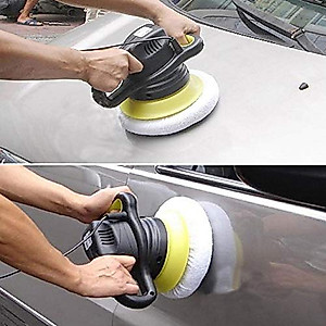 AIVS Car Polisher Pad Wool Bonnet Buffing Wheel Polishing Pad Waxer Pads for Car Buffer Bonnets Polisher, 5 Pieces(7"-8")