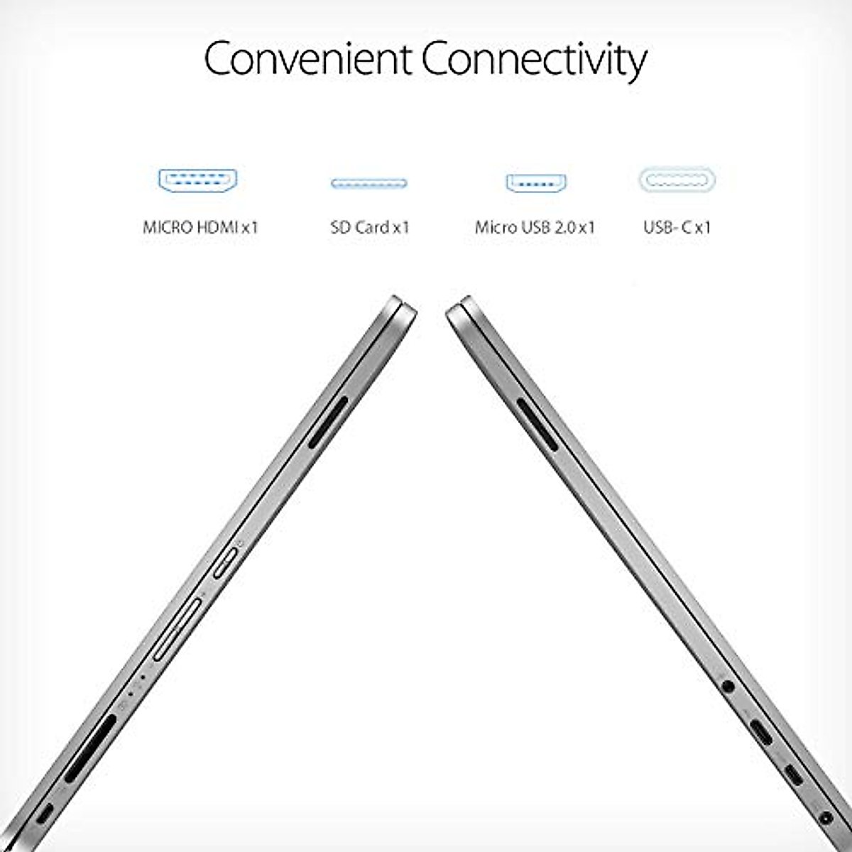 ASUS VivoBook Flip 14 Thin and Light 2-in-1 Laptop, 14” HD Touchscreen, Intel Celeron N4020 Processor, 4GB DDR4, 64GB Storage, Windows 10 Home in S Mode, Light Grey, TPM, Fingerprint, J401MA-DB02
