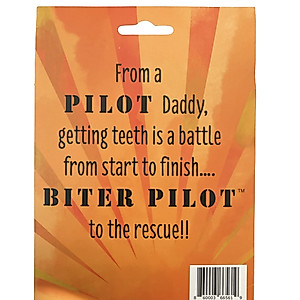 TOPGUM Biter Pilot Airplane Teething Toy 100% Natural Havea Rubber