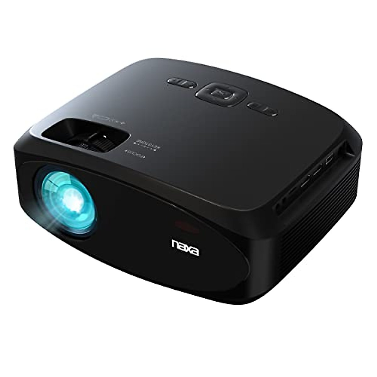 Naxa Electronics NVP-3002C 210″ Home Theater LCD Projector Combo with 100" Portable Screen, Remote, and Case, Gaming Consoles, Bluetooth, HDMI x 2, USB 2.0, MicroSD Support, Black