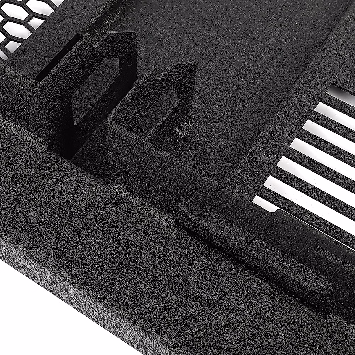 Front Bumper and Rear Bumper w/Tire Carrier Fit 2007-2018 for Jeep Wrangler JK with Winch Plate with D-ring LED Strip Light and 4XLED Lights w/Tire Carrier