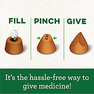 GREENIES PILL POCKETS for Dogs Tablet Size Natural Soft Dog Treats, Chicken Flavor, 3.2 oz. Pack (30 Treats)