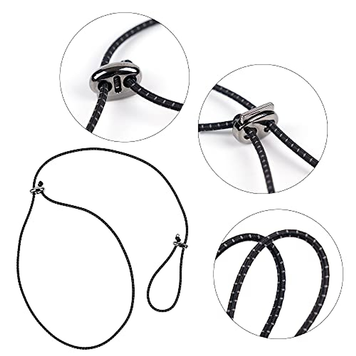 6 Pieces Pool Chlorine Floater Leash, Tether Floating Chlorine Dispenser to Pool Vacuum Hose Used to Protect Pool Chlorine Float from Collision Damage