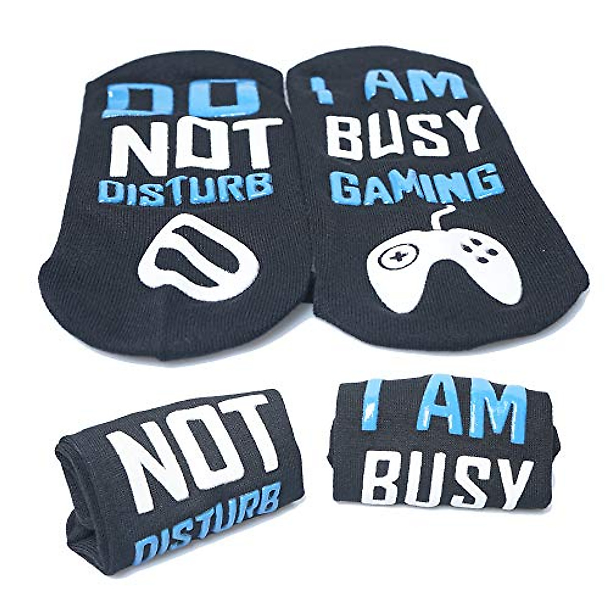 Do Not Disturb I'm Gaming Socks Novelty Gamer Socks,Stocking Stuffers For Men teens Boys Kids Gamer Lovers