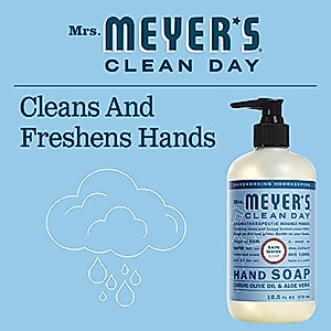 Mrs. Meyer's Hand Soap, Made with Essential Oils, Biodegradable Formula, Rain Water, 12.5 fl. oz - Pack of 3