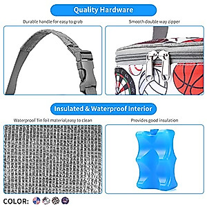 TRENDPLAY Insulated Baby Bottle Bag Cooler Insulated Tote Bag with Ice Pack, Portable Bottle Warmer Storage Organizer for 4 Bottles, for Travel Stroller Caddy