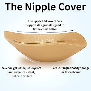 GULIFAN Double Sided Sticky Bra Inserts - Silicon Women’s Adhesive Bra Pads Removable Breathable Push Up Sticky Bra Cups Inserts Breast Enhancer