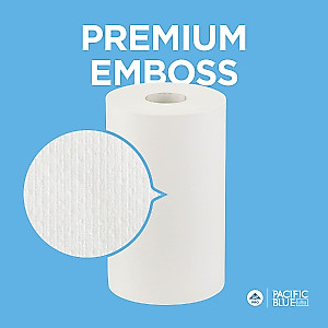 Pacific Blue Ultra 9” Paper Towel Roll (Previously Branded SofPull) by GP PRO (Georgia-Pacific), White, 26610, 400 Feet Per Roll, 6 Rolls Per Case