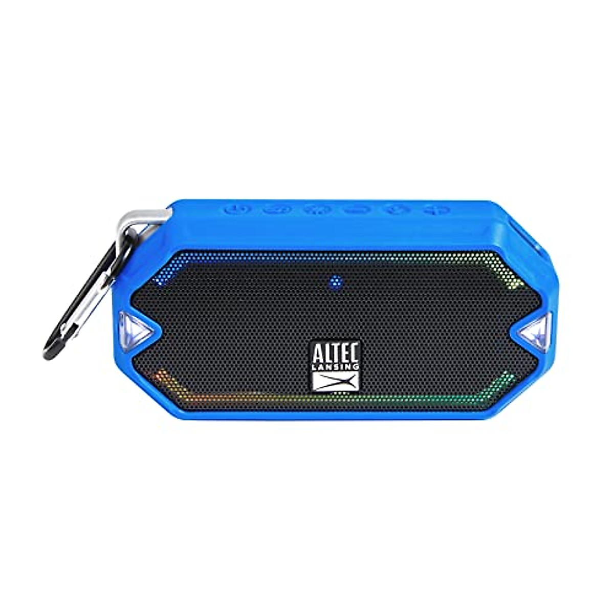 Altec Lansing HydraMini Wireless Bluetooth Speaker, IP67 Waterproof USB C Rechargeable Battery with 6 Hours Playtime, Compact, Shockproof, Snowproof, Everything Proof (Royal Blue)