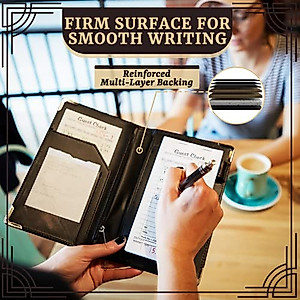 Brinero Professional Server Books for Waitress, Dual Core Deluxe Server Book Organizer for a Sturdy Surface, Metal Corners, Server Book - Waitress Book Organizer - Servers Book for Waitress